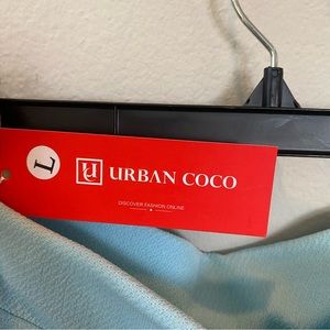 Urban Coco | Skirts | Urban Coco Large Blue Mini Skirt Nwt | Poshmark